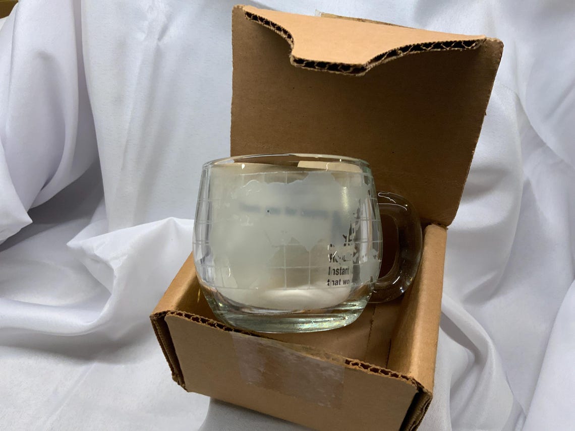 Nescafé Glass World Coffee Mug - Etsy