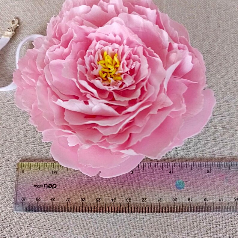 Flower Choker Necklace Pink Peony: Summer Floral Designer Jewelry ...