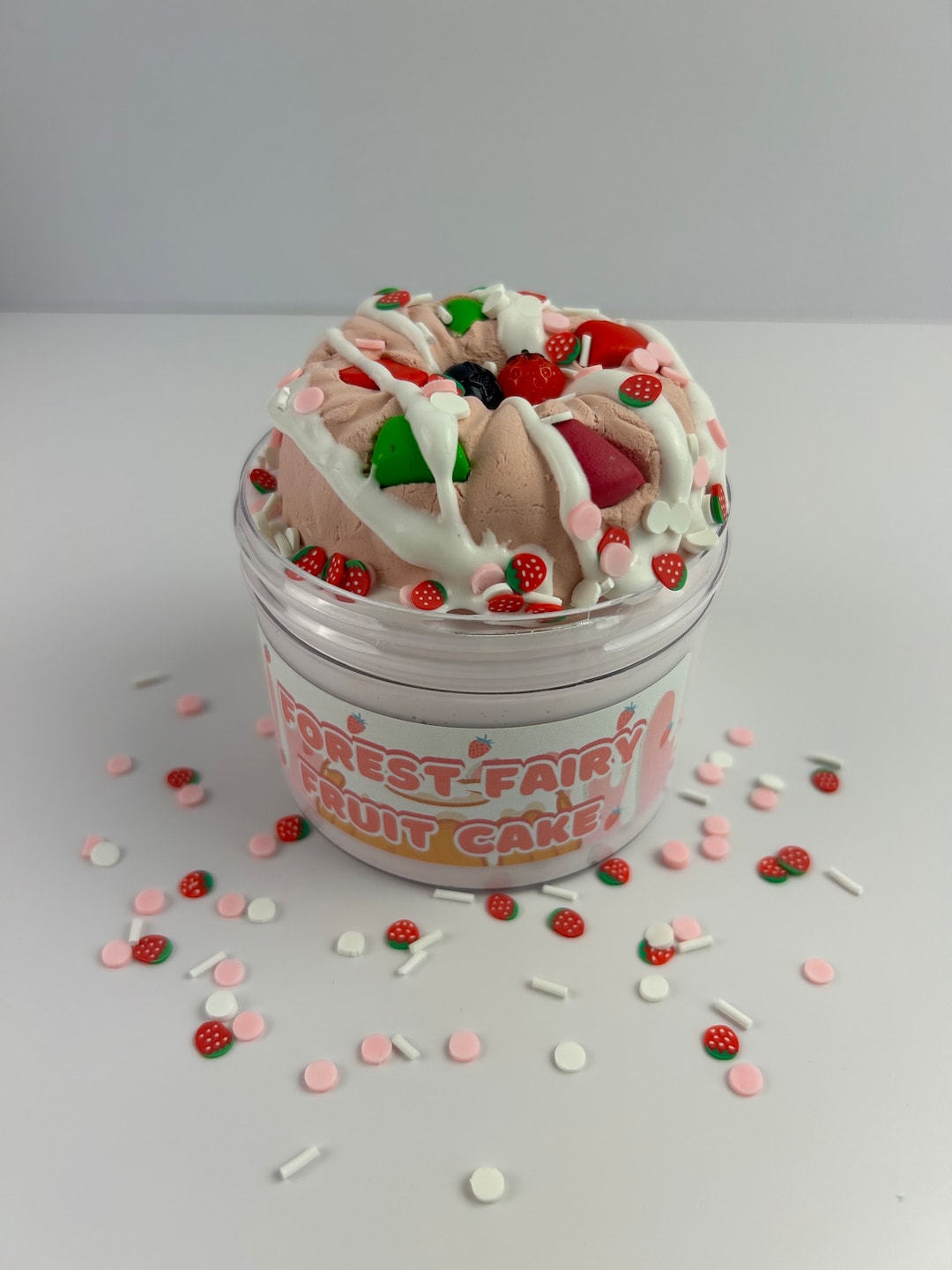 Forest Fairy Fruit Cake, DIY Clay Slime, Scented Slime, Sensory Toy ...
