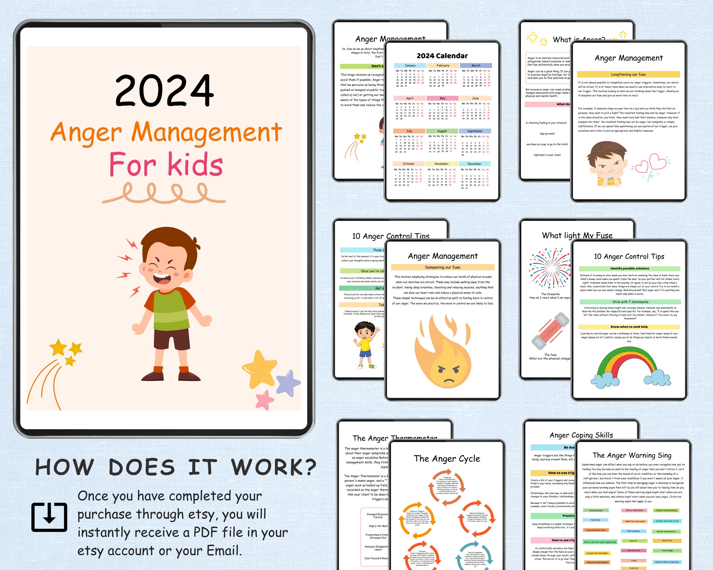 Kids Anger Management Activities Book, Children's Emotions Workbook ...