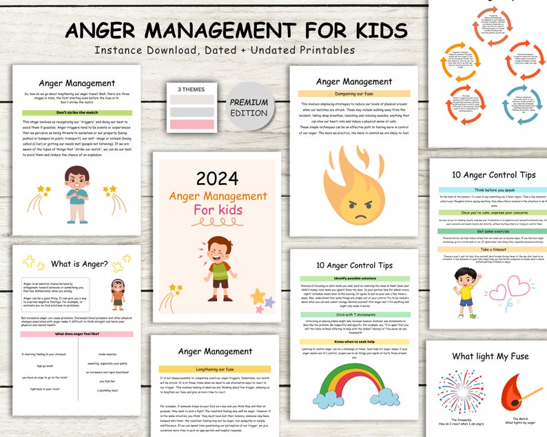 Kids Anger Management Activities Book, Children's Emotions Workbook ...