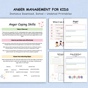 Kids Anger Management Activities Book, Children's Emotions Workbook ...