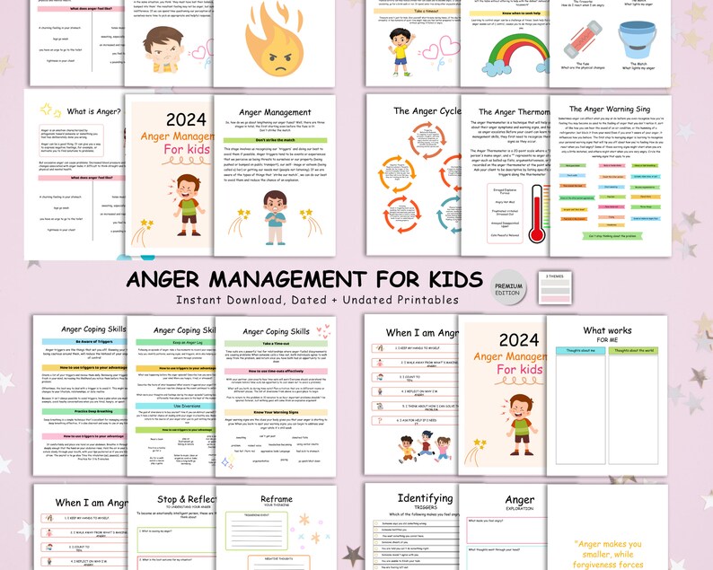 Kids Anger Management Activities Book, Children's Emotions Workbook ...