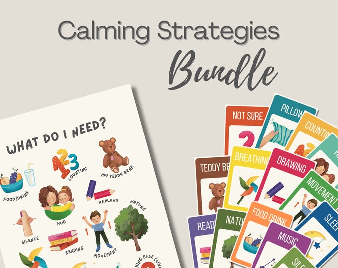 Calm Down Corner PRINTABLE for Kids, Self-regulation, Calming ...