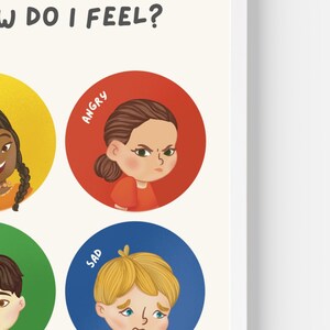Kids Feelings Chart - Emotional Development Posters - Set of 2 - Etsy