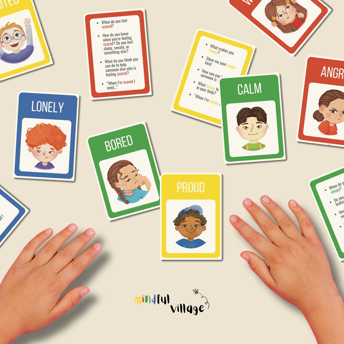 My Feelings Cards | Questions for Emotional Regulation | Mindful ...