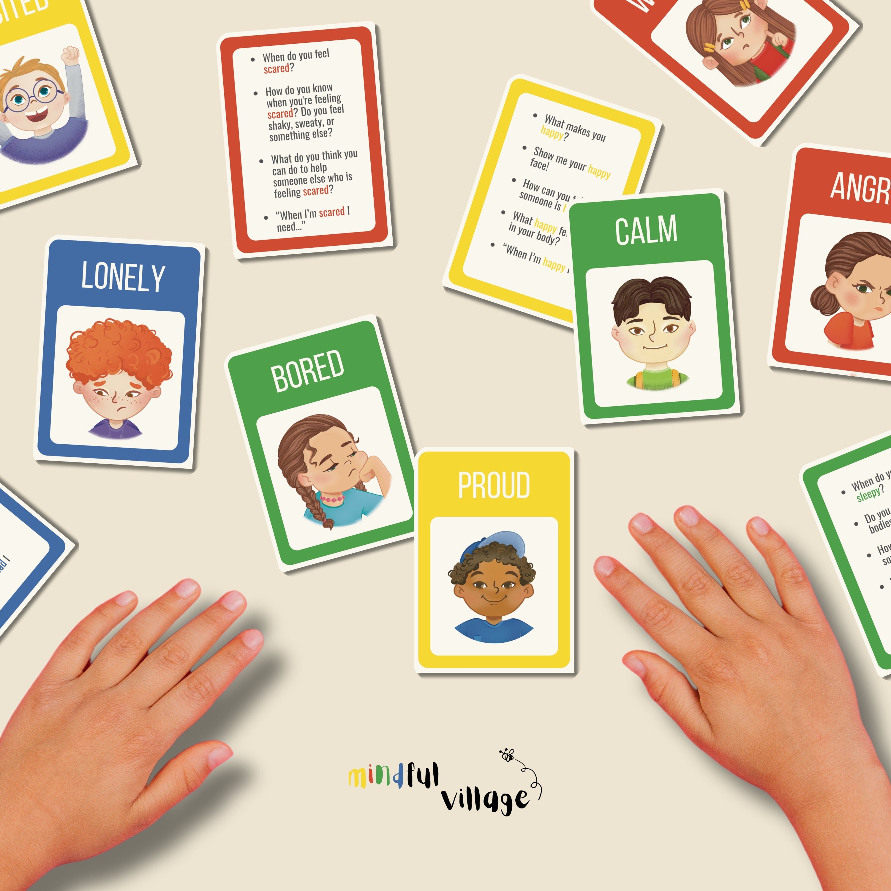 My Feelings Cards | Questions for Emotional Regulation | Mindful ...