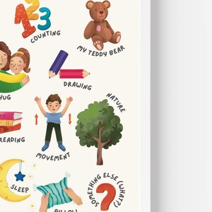 Kids Feelings Chart - Emotional Development Posters - Set of 2 - Etsy