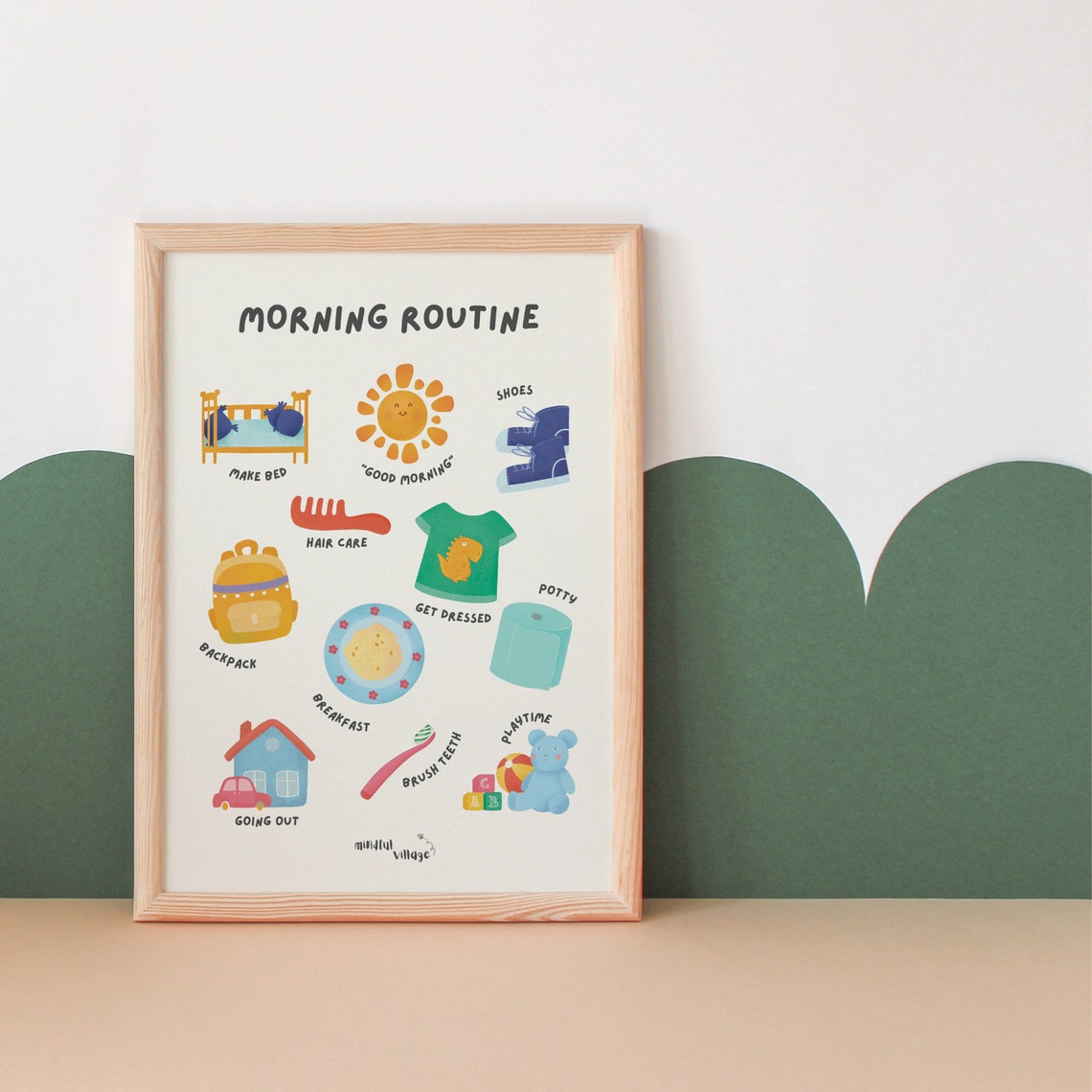 Montessori Morning Routine Poster for Toddlers - Etsy UK