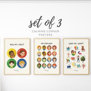Emotional Intelligence Posters for Kids: Color-coded Feelings and Self ...