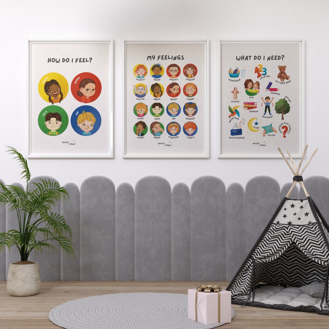 Emotional Intelligence Posters for Kids: Color-coded Feelings and Self ...