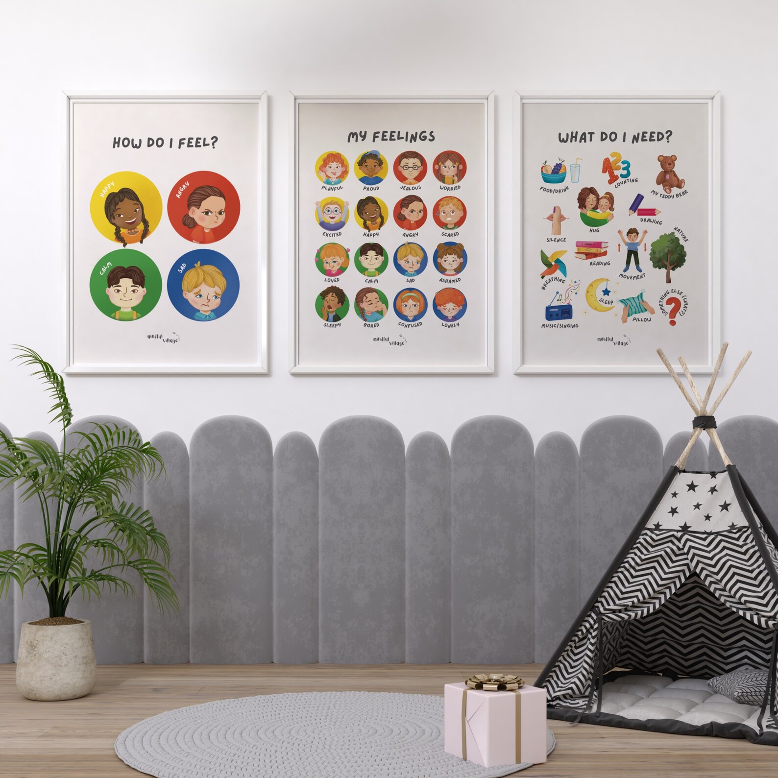 Emotional Intelligence Posters for Kids: Color-coded Feelings and Self ...