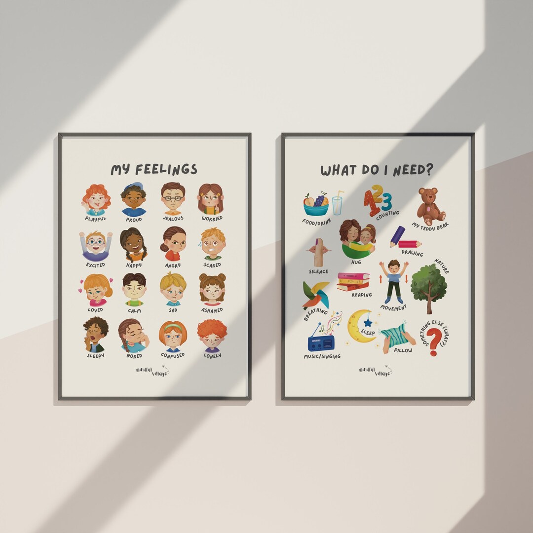 My Feelings Calming Strategies Posters by Mindful Village - Etsy