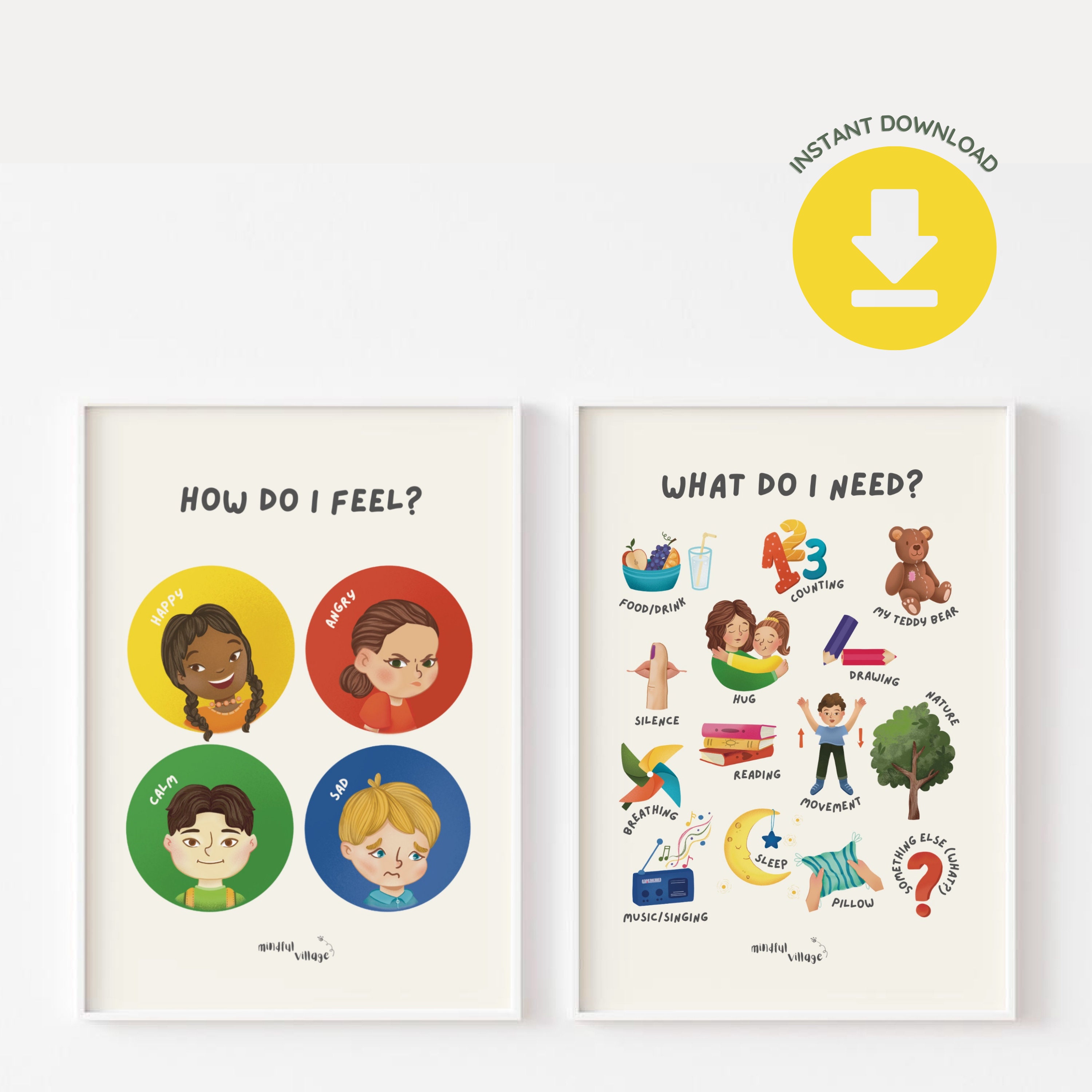 Emotional Intelligence Posters for Kids - Set of 2 - Etsy