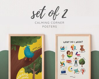 30 Calming Corner, Calm Down Printable, Classroom Rainbow Wall Art ...