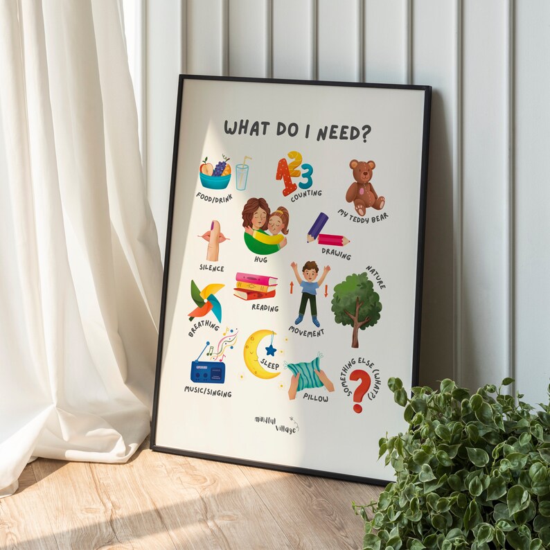 Printable Calming Strategies Bundle | Poster + Flash Cards | Mindful ...