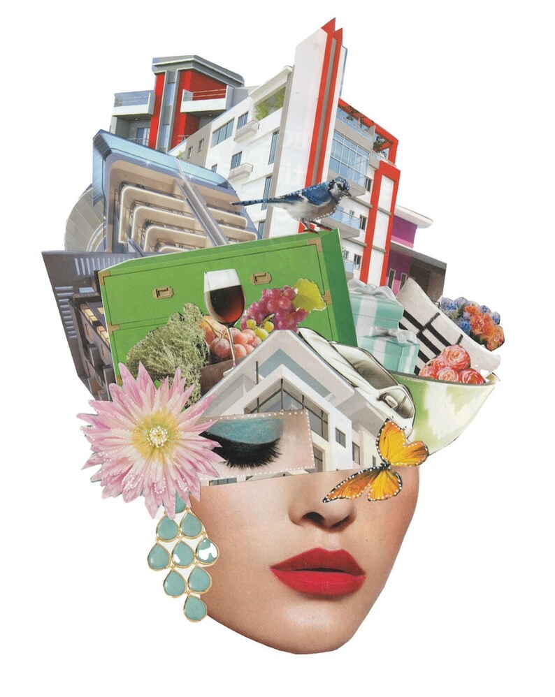 Modern Architectural on My Mind Art Print Collage - Etsy