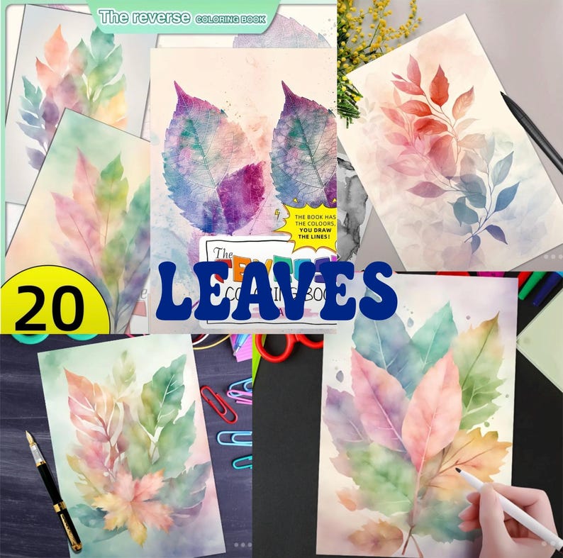 Reverse Coloring Book: Draw the Lines, Colorful Designs - Etsy