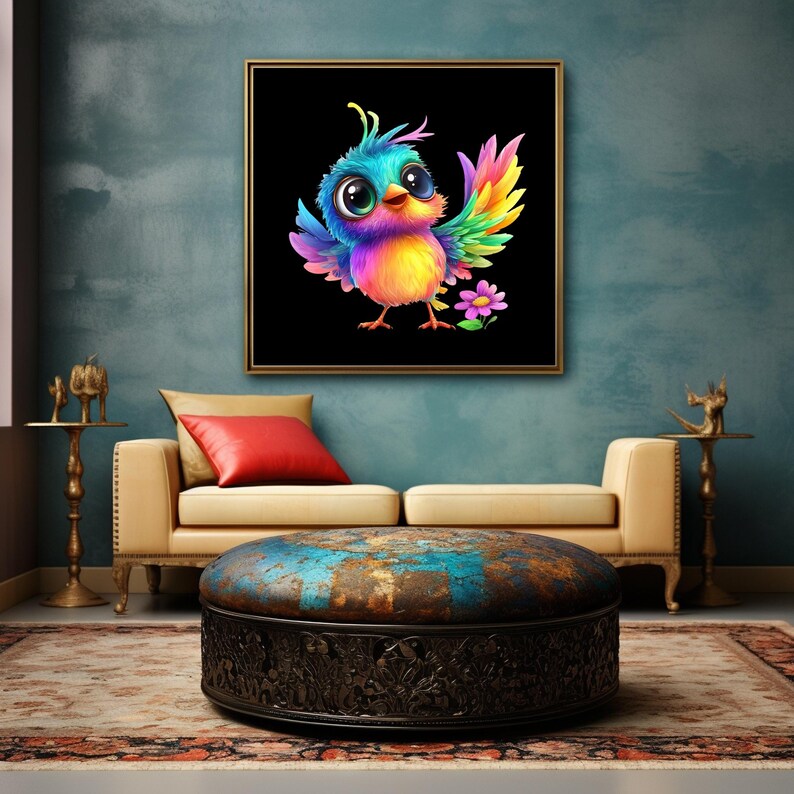 Whimsical Colorful Silly Birds Clipart Bundle in PNG Format for ...