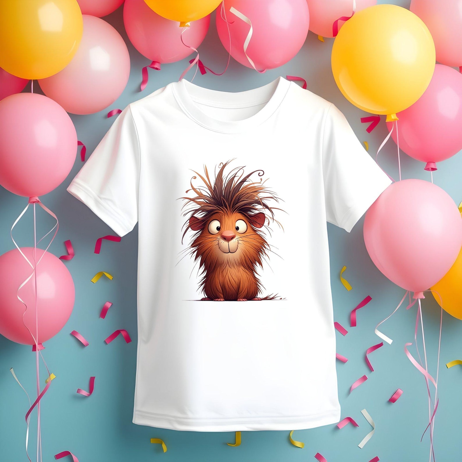 Quirky Pets AI PNG Clipart Bundle for Whimsical Nursery Decor and Fun ...