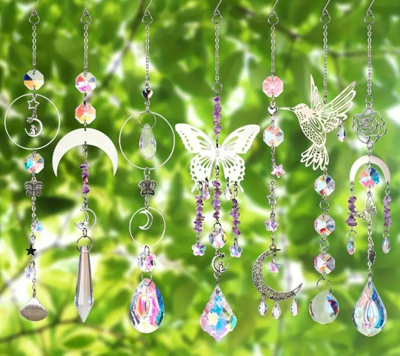 DIY Crystal Suncatcher Kit: Boho Window Hanging Craft Set - Etsy