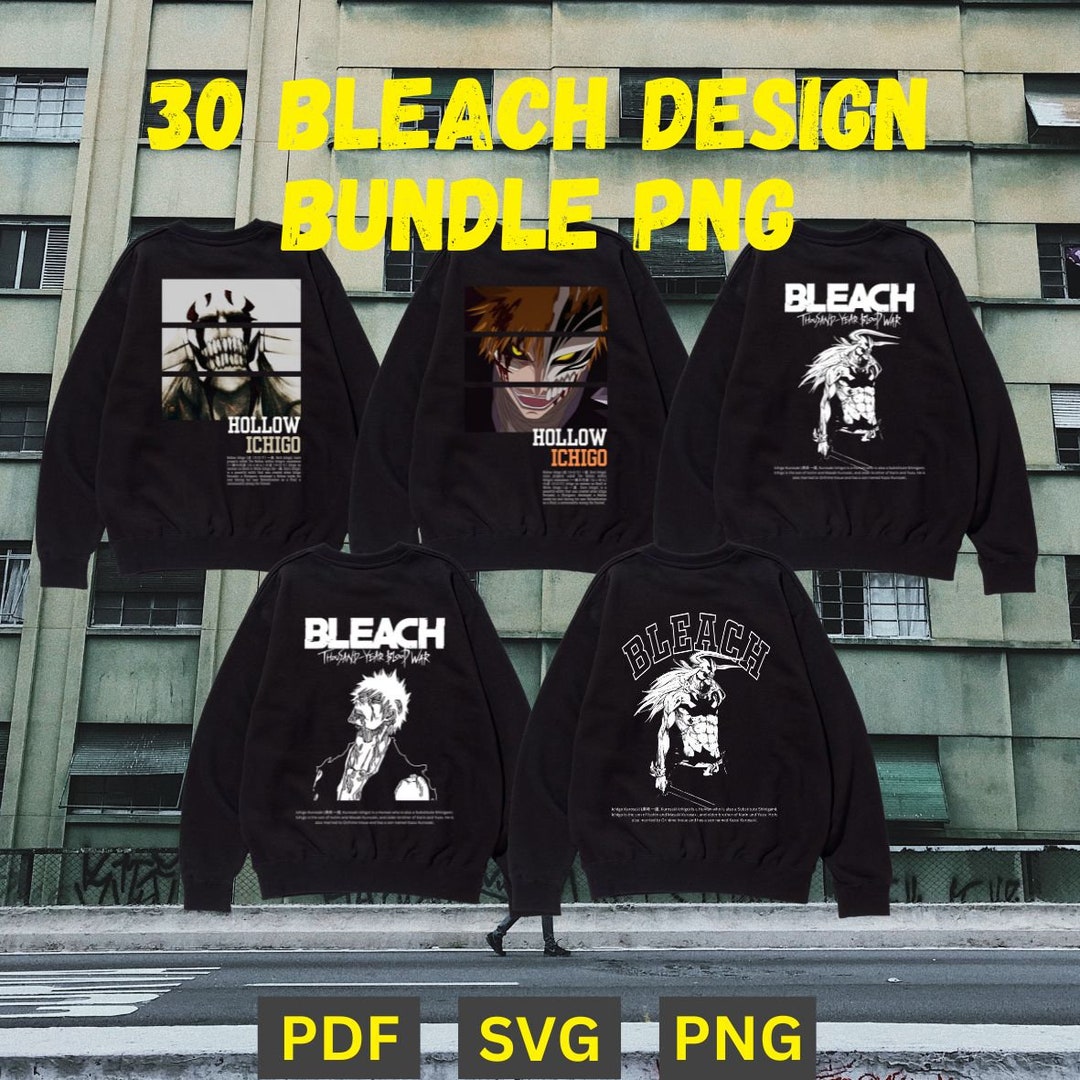 30 Bleach Premium Designs Bundle - Etsy
