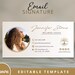 Wellness Email Signature Template, Editable Canva Design (digital ...