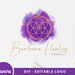 Flower of Life Editable Logo, Holistic Logo Canva Template Design ...