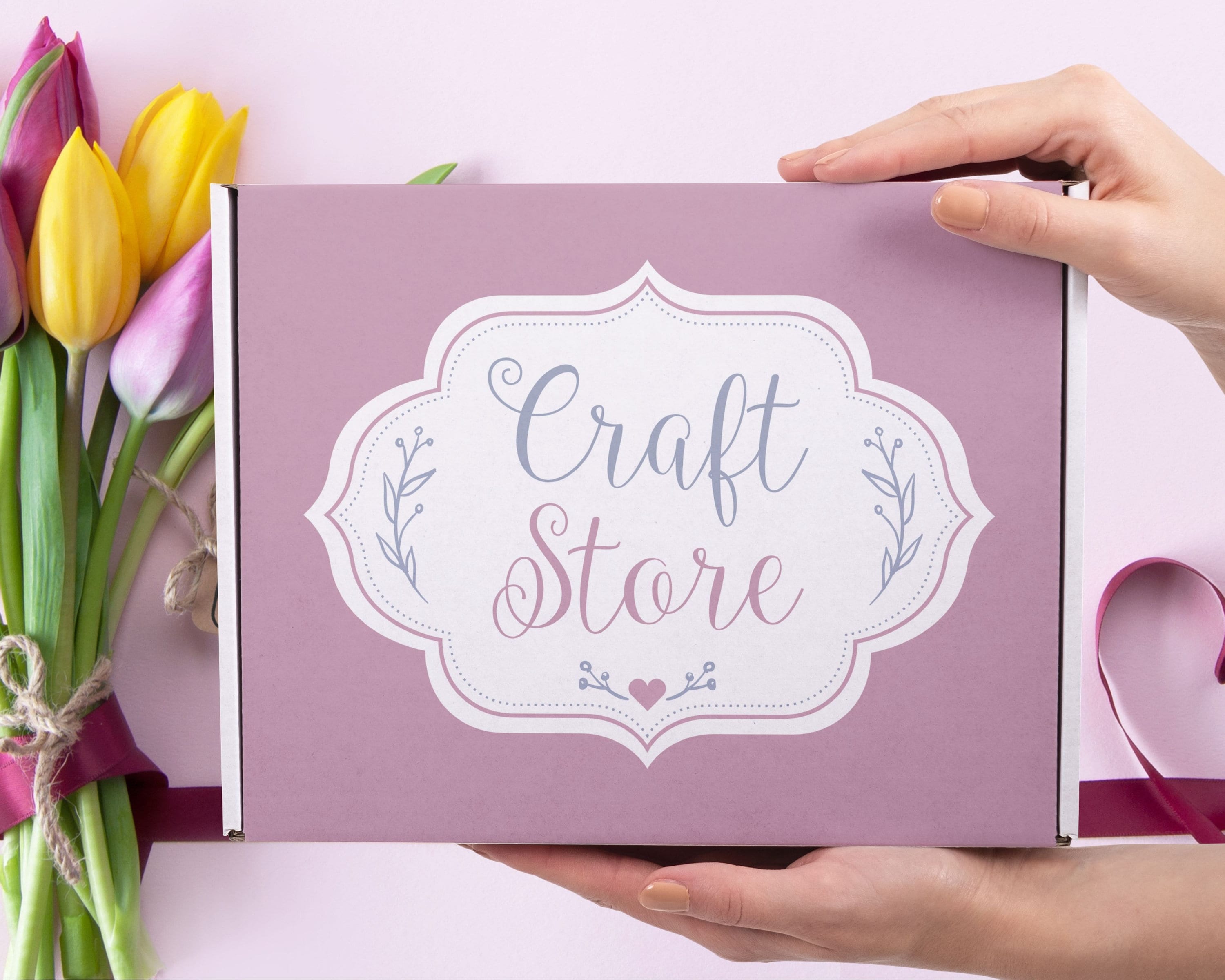 DIY Craft Store Logo, Craft Shop Canva Logo Template, Editable Craft ...