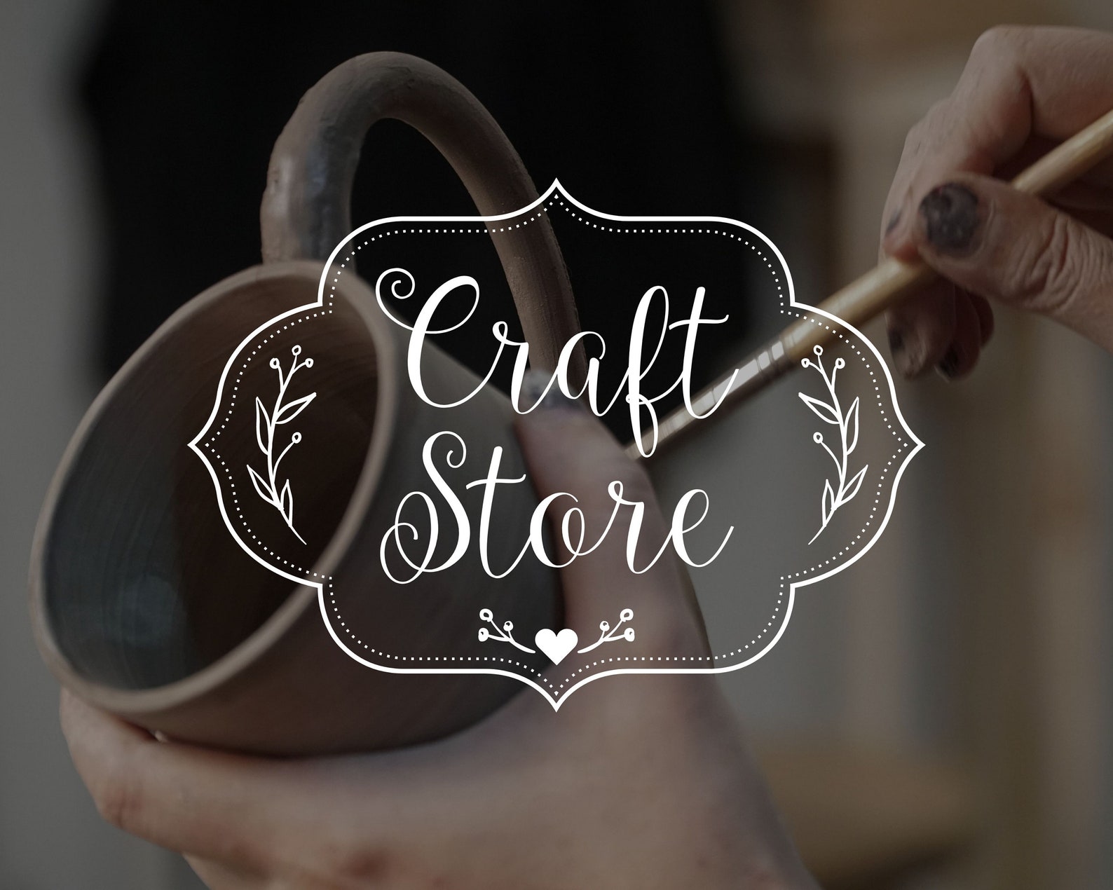 Craft Shop Logo Template, Editable DIY Canva Design (PDF) - Etsy