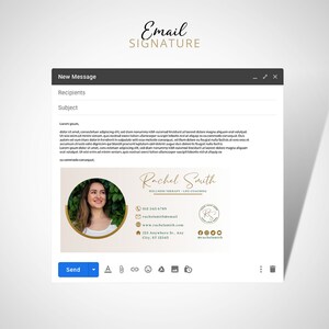 Editable Email Signature Template Canva, Wellness Business Design ...