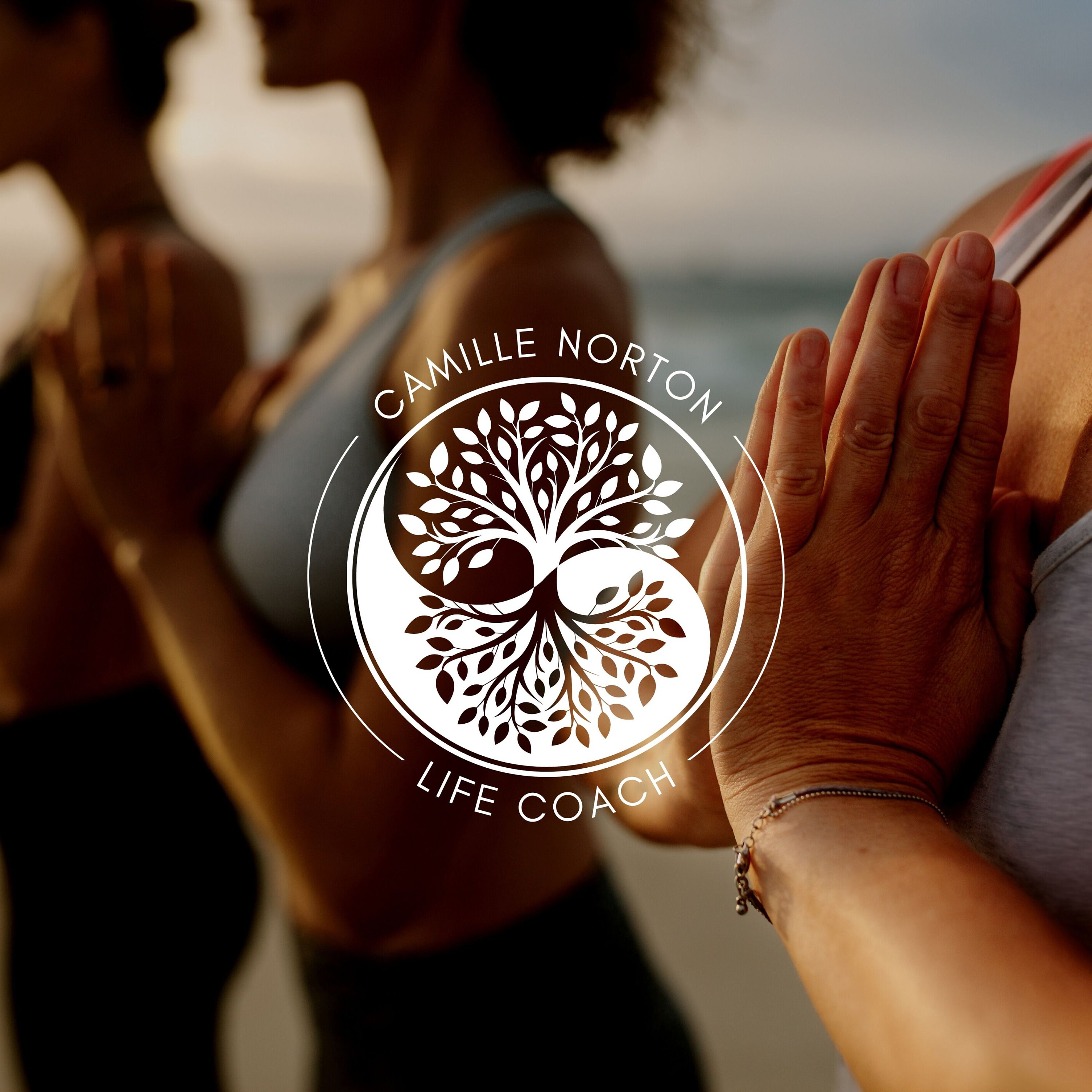 Yin Yang Tree Editable Canva Logo, Wellness Tree of Life Logo, DIY Life ...
