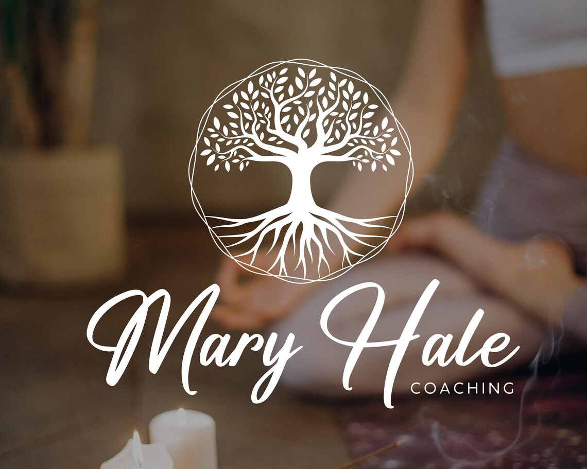 Tree of Life Canva Logo Template, Tree Editable Logo, DIY Life Coaching ...