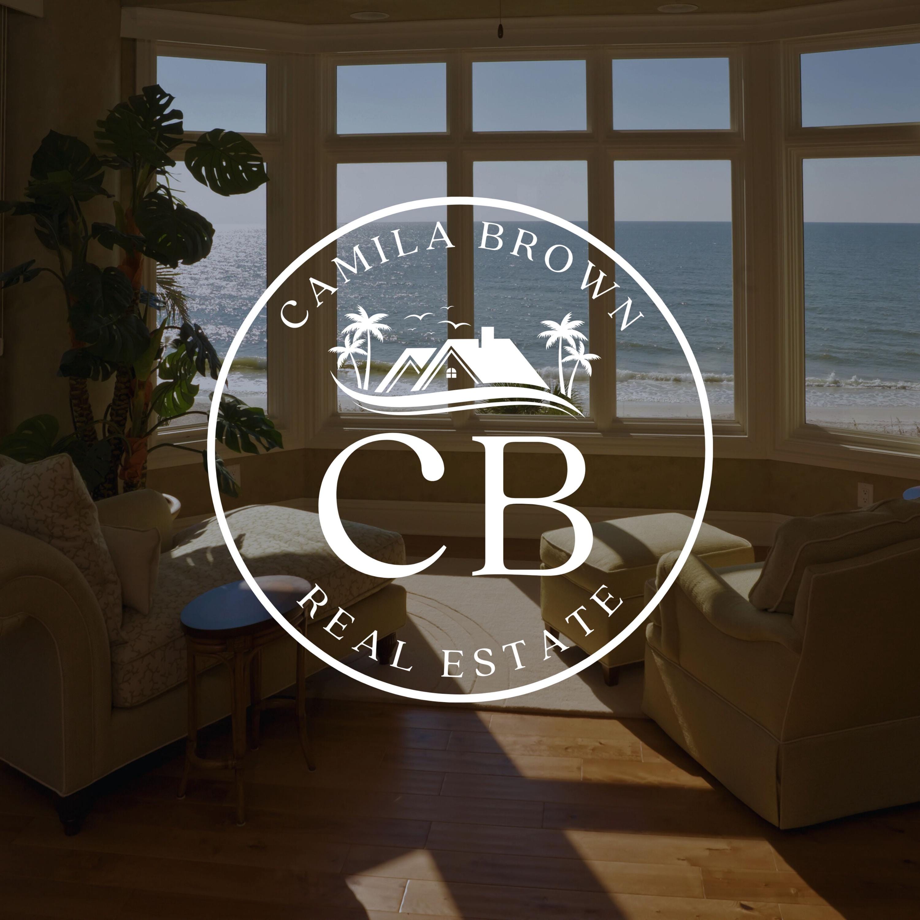 Real Estate Palm Tree Logo Design, Beach House Canva Logo Template ...
