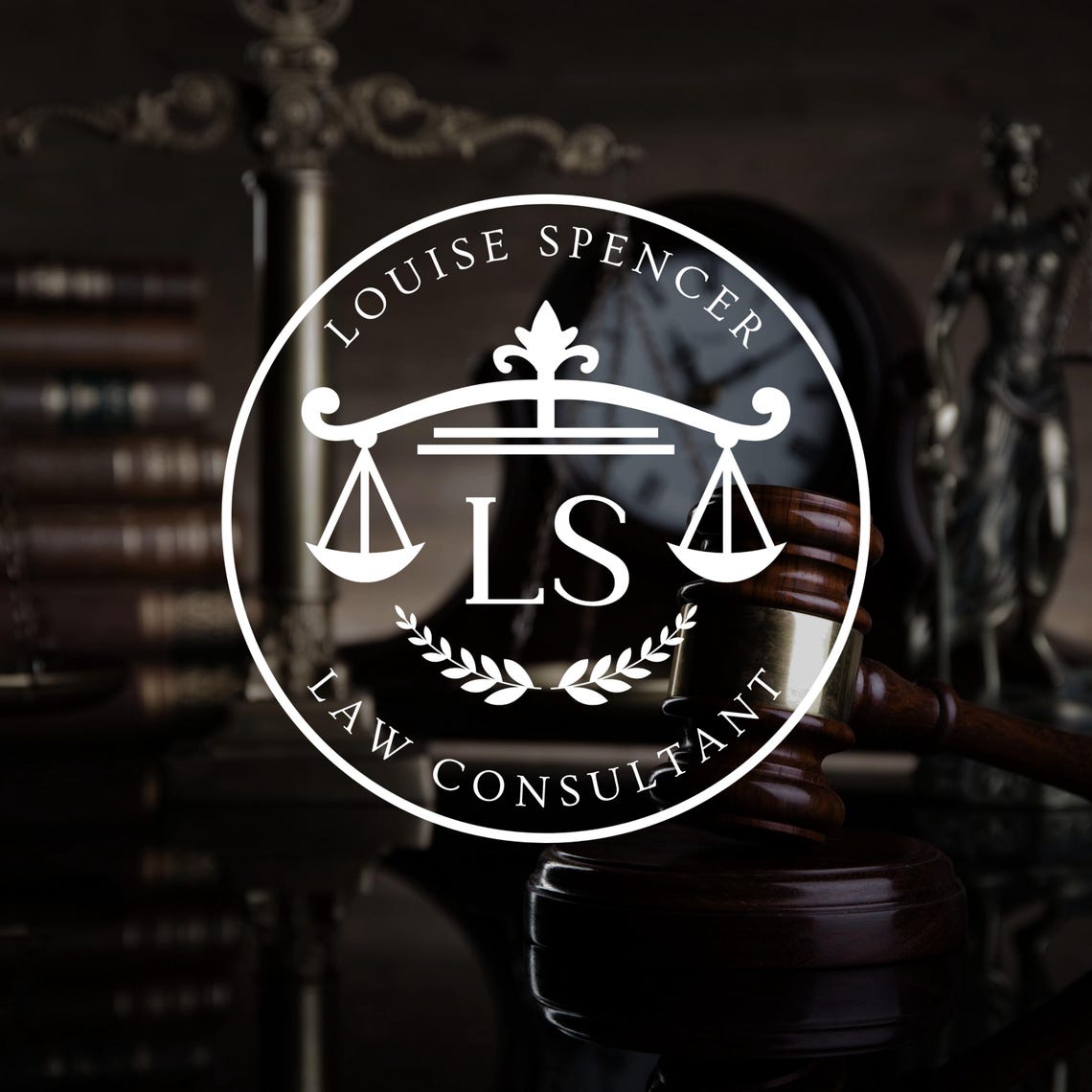 Law Firm Canva Logo Template, DIY Attorney Branding (editable) - Etsy
