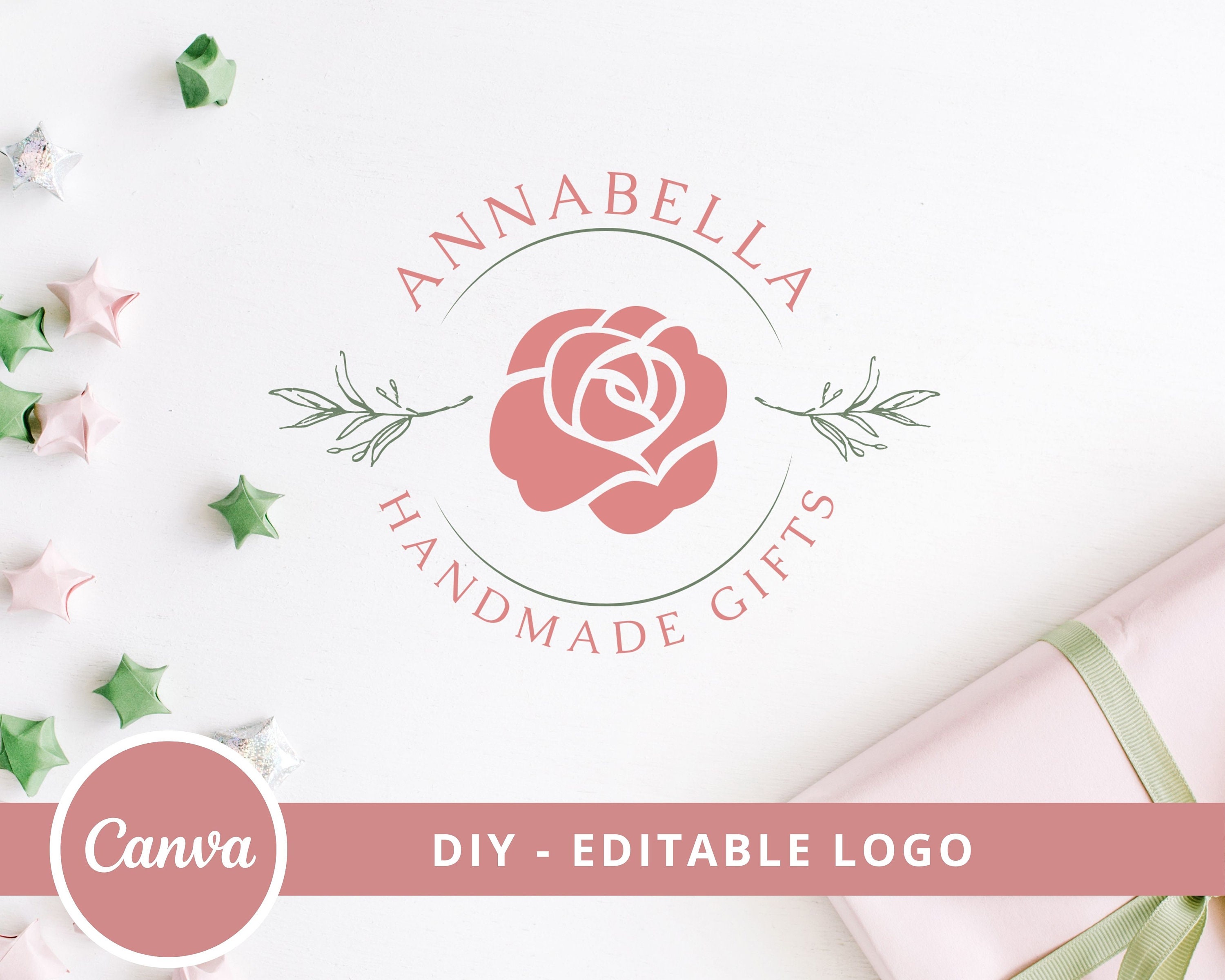 DIY Craft Store Logo, Craft Shop Canva Logo Template, Editable Craft ...