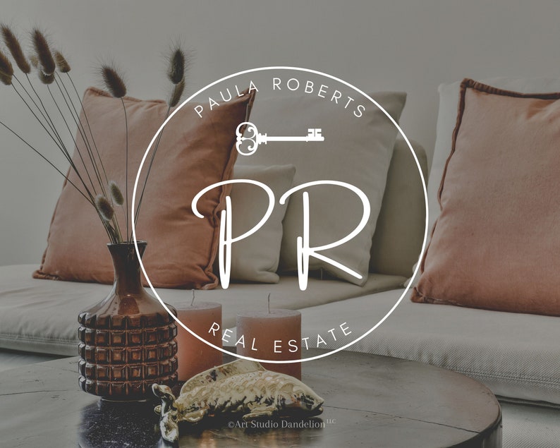 Real Estate Logo Design, Elegant House Editable Canva Logo Template ...