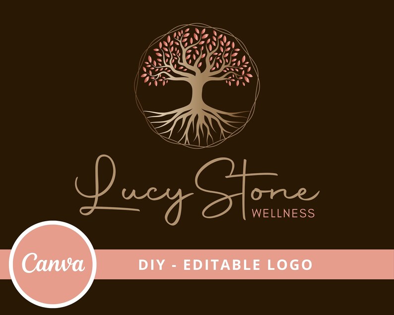 Tree of Life Logo Template, Editable DIY Canva Design - Etsy