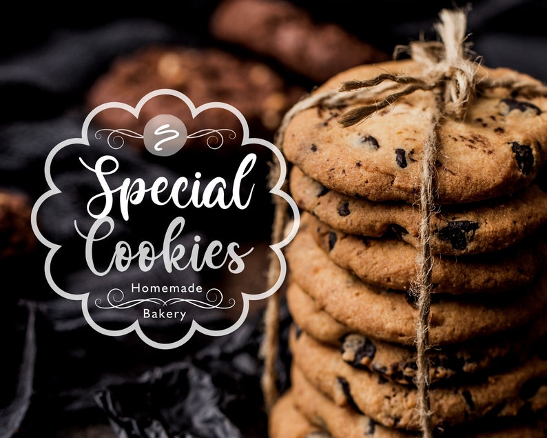 Bakery Canva Logo Template, Cookie Shop Editable Design - Etsy