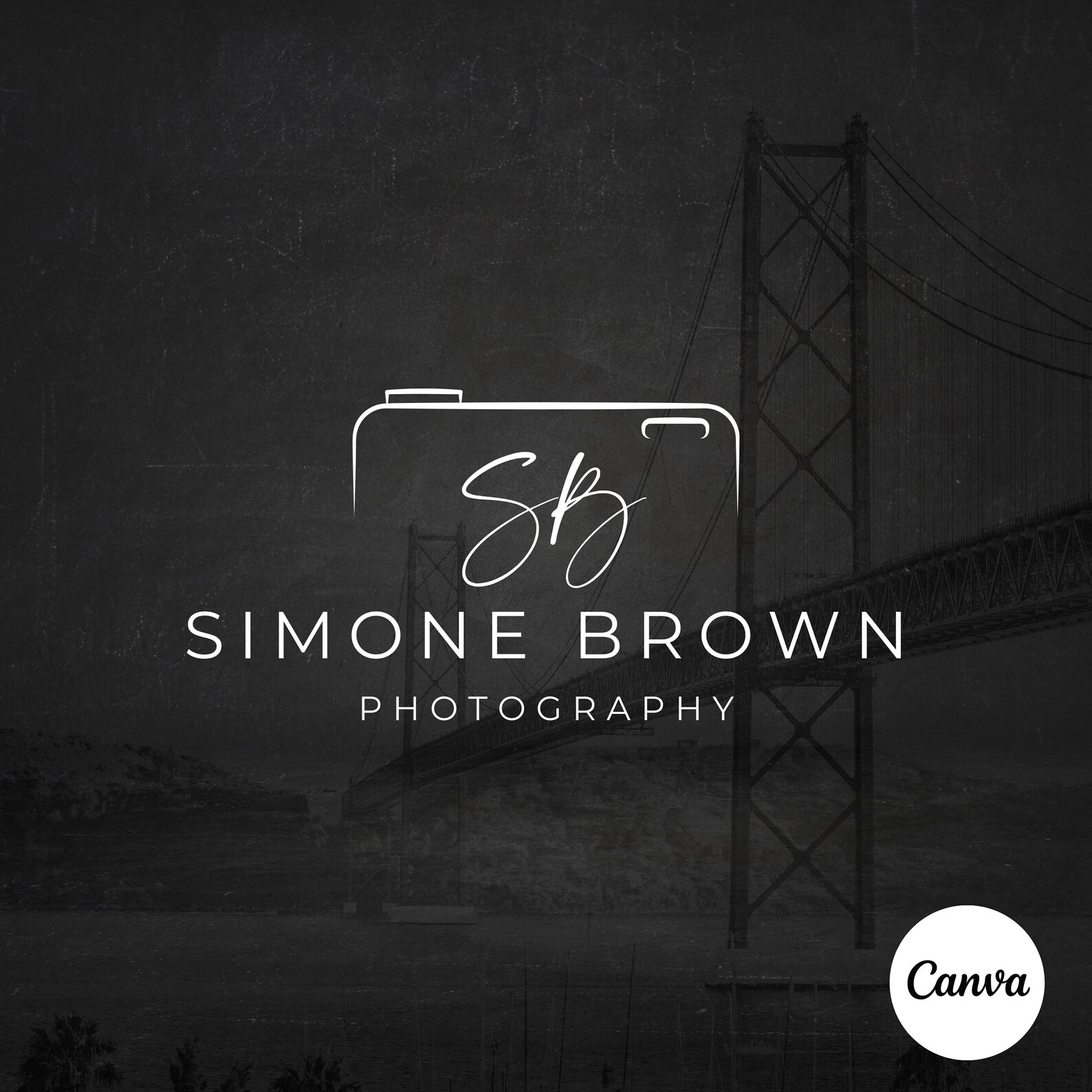 Photography Signature Logo, Photography Canva Logo Template, Minimalist ...