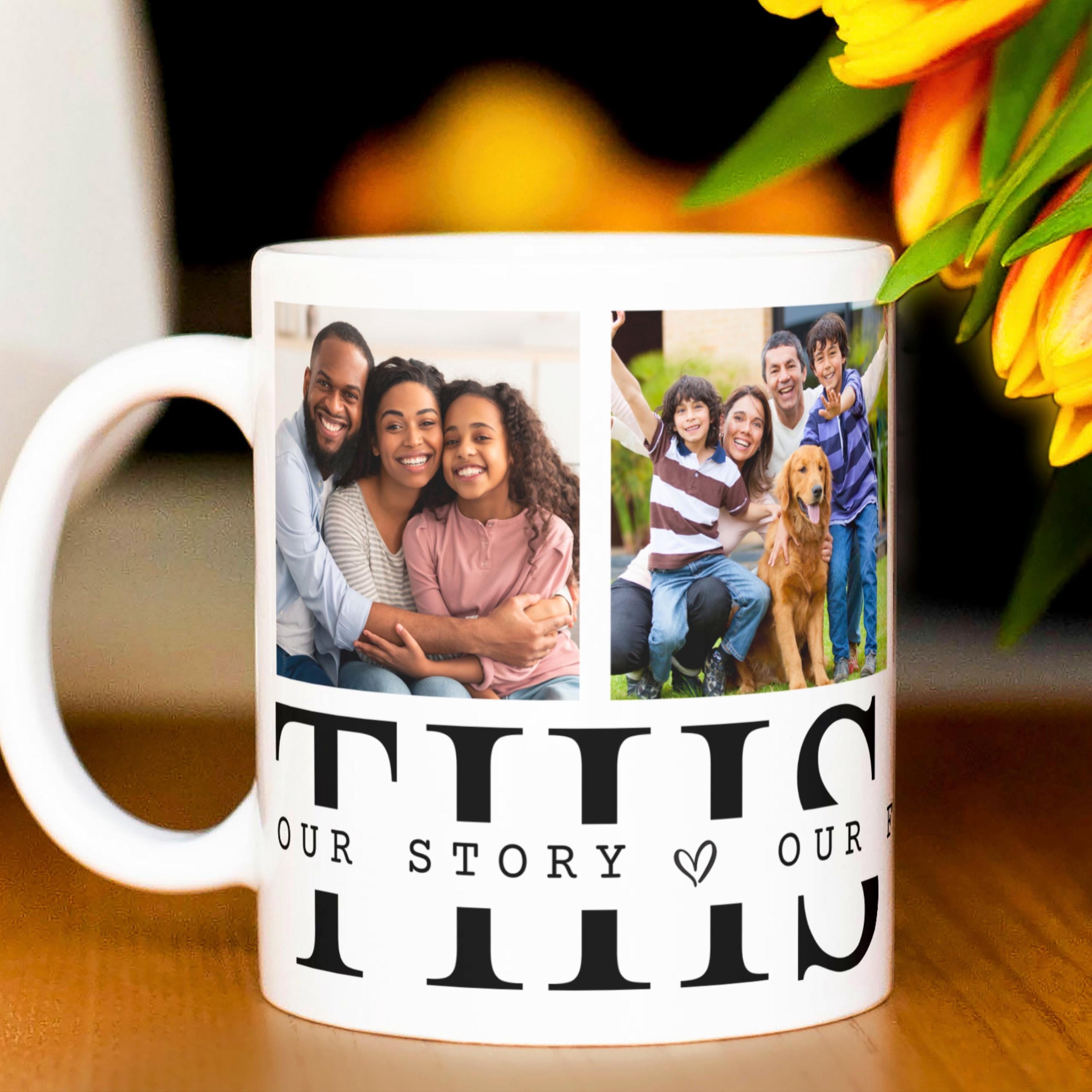 Canva Template Family Mug, Custom Family Photo Mug Design, Editable ...