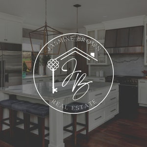Real Estate Logo Design, Luxury House Editable Canva Logotemplate, DIY ...