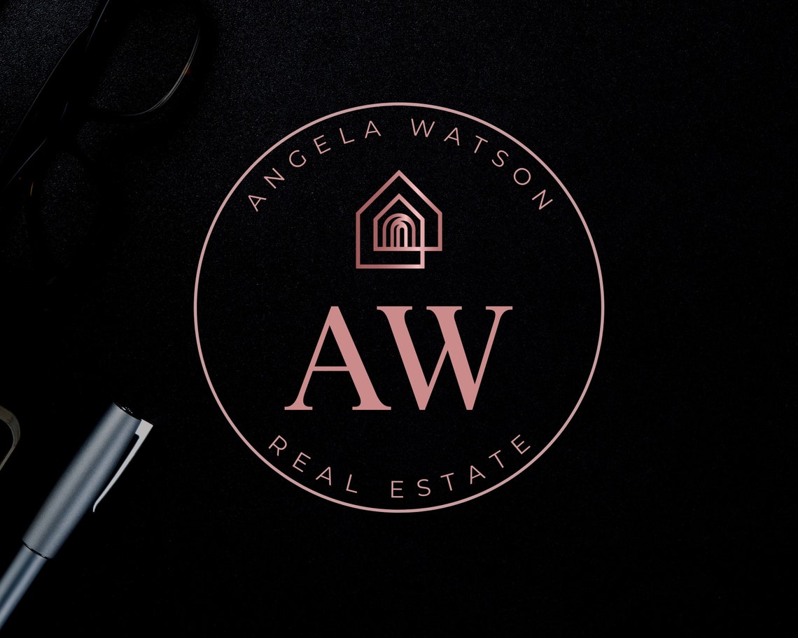 Modern House Realtor Logo Design, Editable Canva Logo Template, Real ...