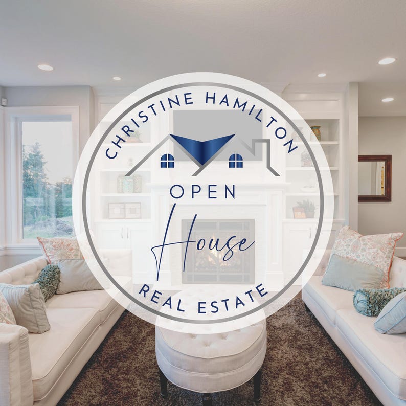 Real Estate Labels Editable Design, DIY Realtor Badges, Real Estate ...