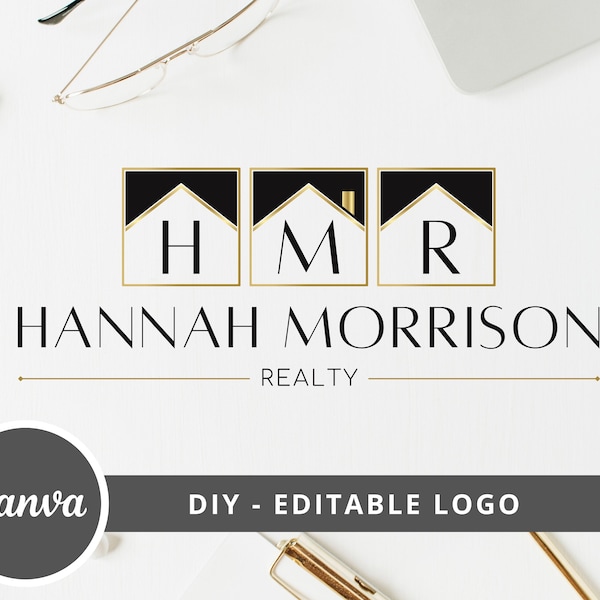 Initials Realtor Logo Template - Etsy