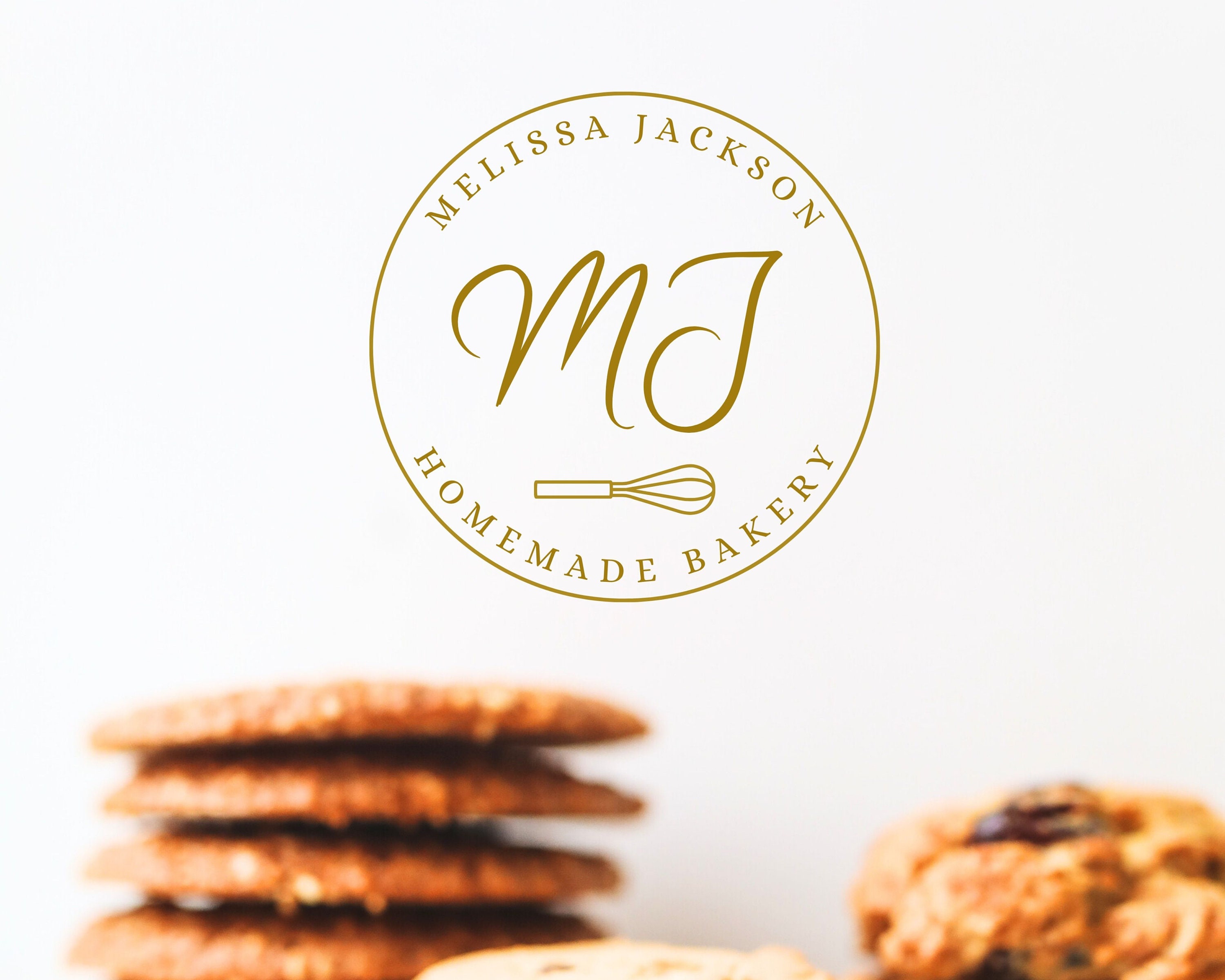 Bakery Logo Canva Template Design, Watercolor Floral Bakery Editable ...