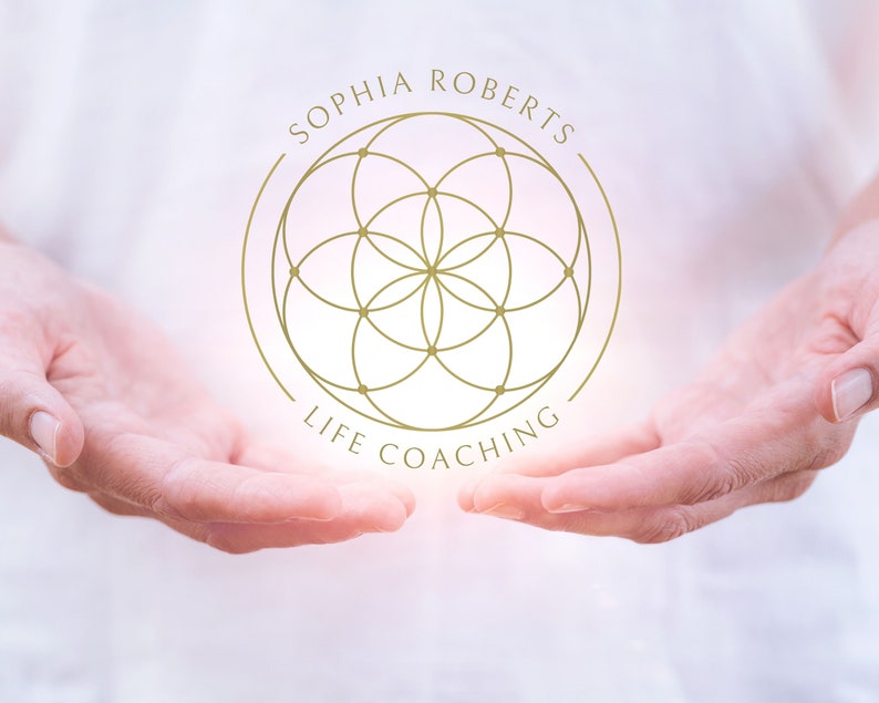 Flower of Life Editable Logo, Instant Access, DIY Canva Template Logo ...