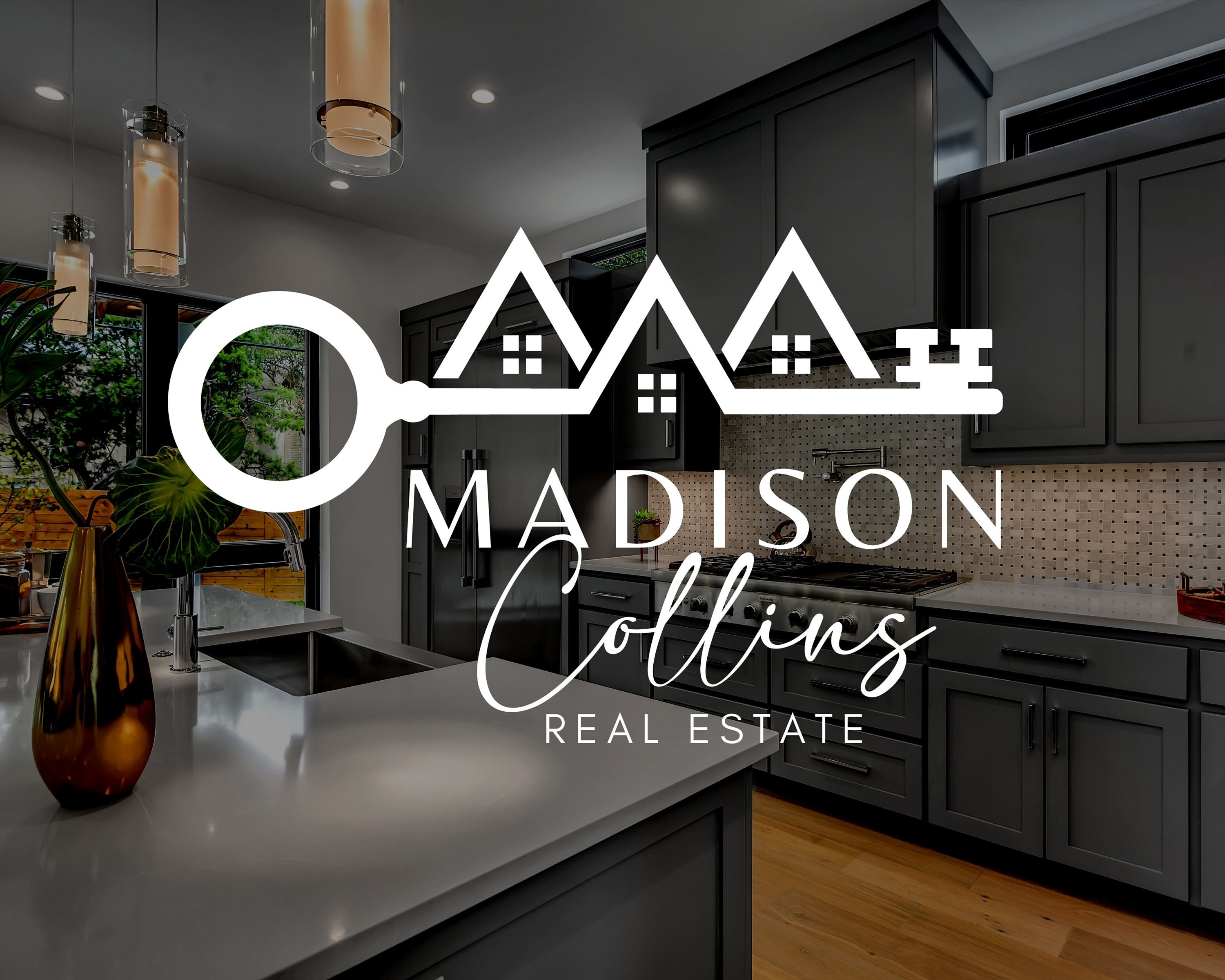 Real Estate Key Logo Design, House Editable Canva Logo Template, DIY ...