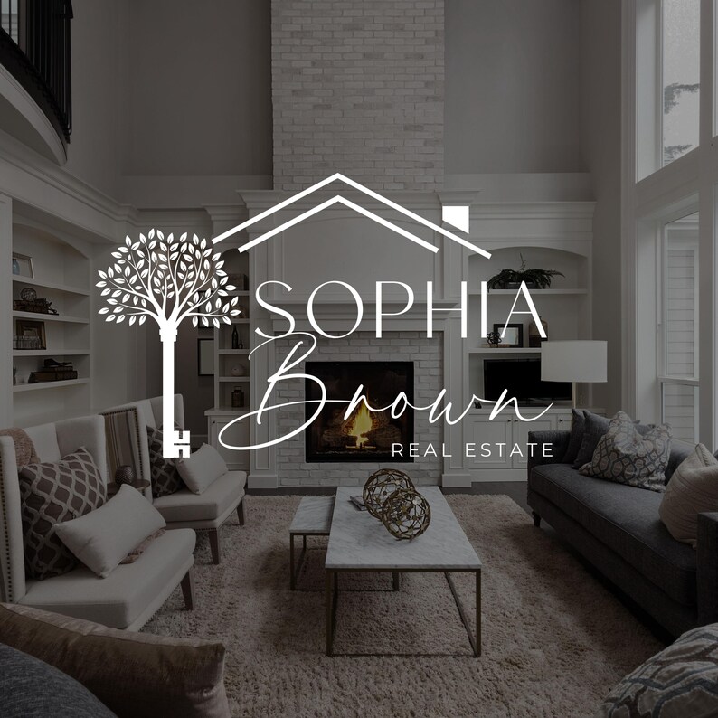 Tree House Canva Template Logo, Real Estate Editable Logo Design, DIY ...