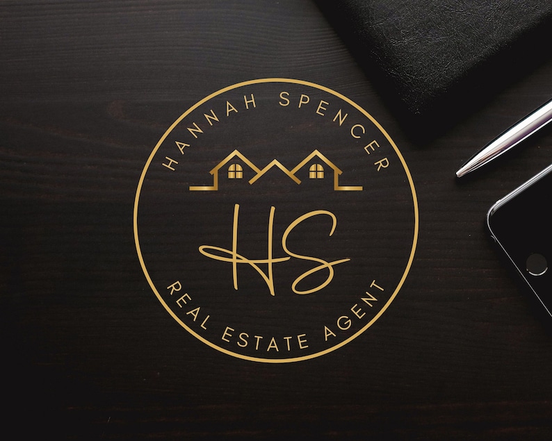Real Estate DIY Logo Design, House Roof Canva Logo Template, Realtor ...